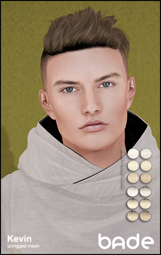 Second Life Marketplace - [bade] Kevin LIGHT BLONDES