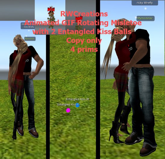 Second Life Marketplace - Animated GIF Rotating Mistletoe w Entangled ...