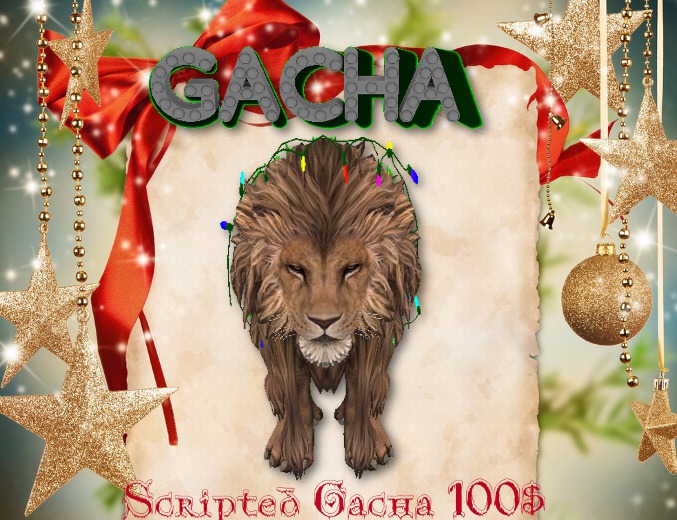 Second Life Marketplace - xmas lion gacha