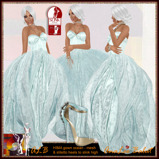 Second Life Marketplace - ALB HIMA gown ocean & heel to slink AnaLee ...