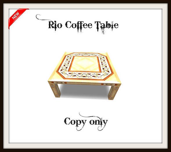Second Life Marketplace - Rio Coffee Table