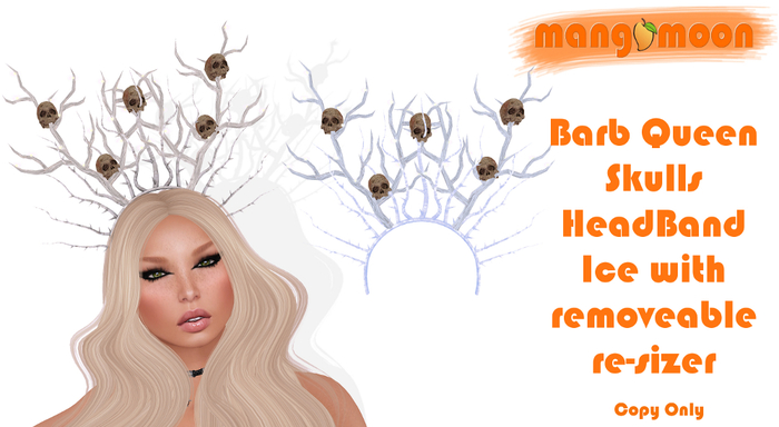 Second Life Marketplace - mangomoon Barb Queen Skulls Ice