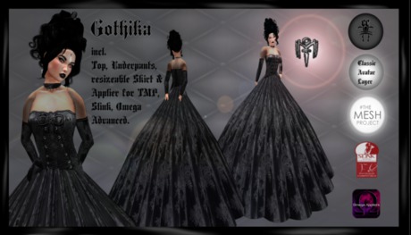 Second Life Marketplace - #CC# Gothika Outfit