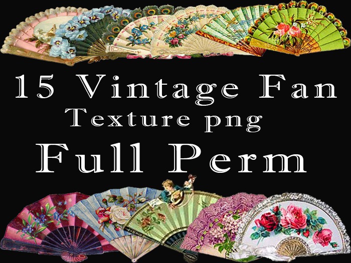 Second Life Marketplace - Vintage Fan Texture - FULL PERM