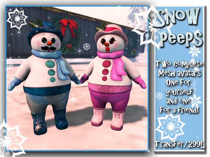 Second Life Marketplace - Souled Out Snow PeePs! Icey & Chillana