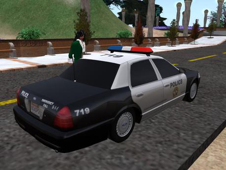 Second Life Marketplace - TM Police Car - Mesh Prop - Decoration with ...