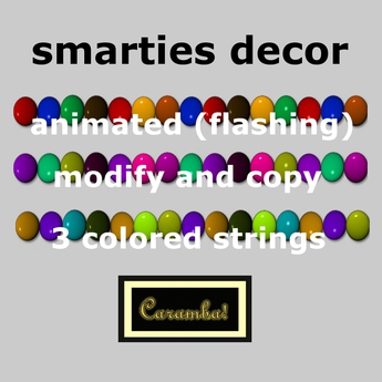 Second Life Marketplace - smarties decor (animated) - mod/copy