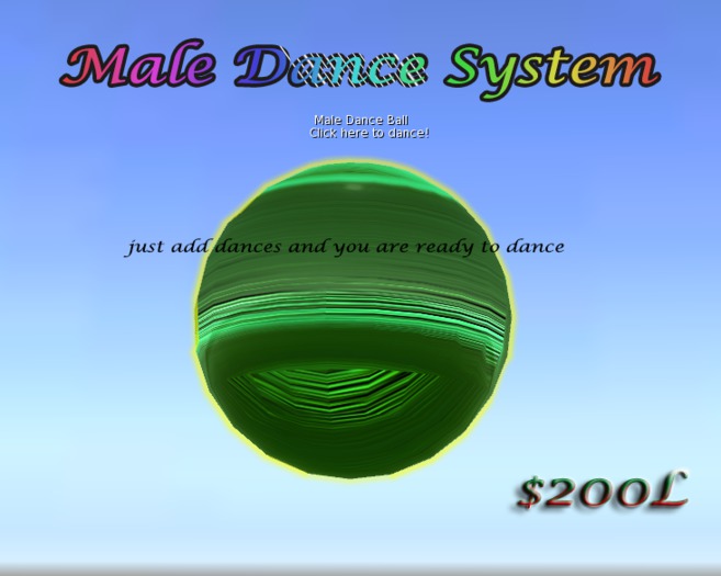 Second Life Marketplace - male dance ball