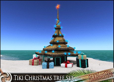 Second Life Marketplace - HeadHunter's Island - Christmas tree set - 4 ...