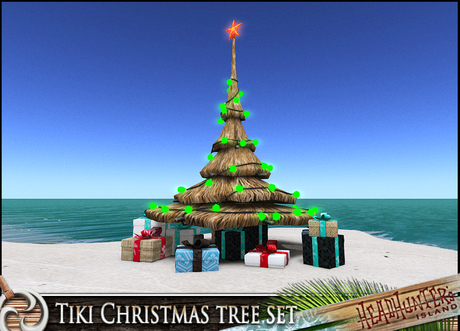 Second Life Marketplace - HeadHunter's Island - Christmas tree set - 4 ...