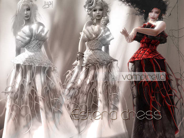 Second Life Marketplace - !gO! Estera dress - vampirella