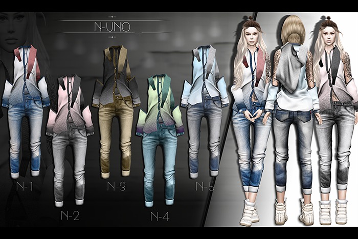 Second Life Marketplace - N-Uno - Mila Outfit // DEMO