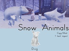 Second Life Marketplace - +Half-Deer+ Snow Animals [Shark]