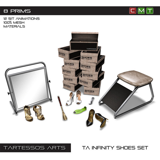 Second Life Marketplace - ::TA Infinity Shoes Set