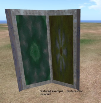 Second Life Marketplace - 2 plane double sided mesh element with 7 textures