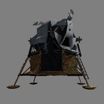 Second Life Marketplace - 3D / Apollo Lunar Module Model / 13 land impact