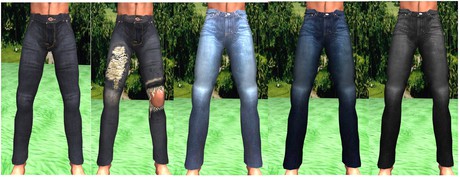 Second Life Marketplace - Mens Jeans Five Pack NOT MESH