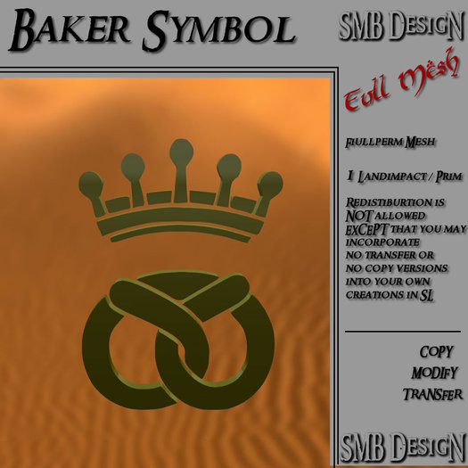 Second Life Marketplace - baker symbol