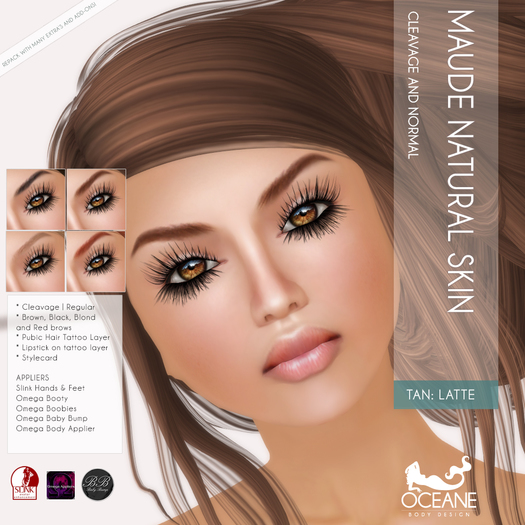 Second Life Marketplace - Limited skin: Oceane - Maude V2 Natural skins ...