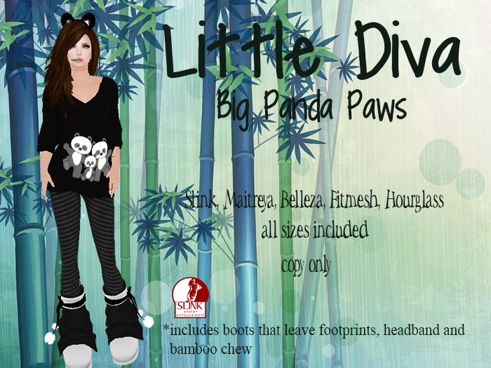 Second Life Marketplace - ~Little Diva~Big Panda Paws