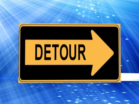 Second Life Marketplace - Traffic Signs - Detour Right (Orange)