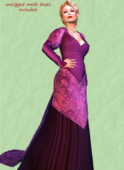 Second Life Marketplace - Ruth Bustle Gown(Violet)