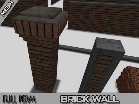 Second Life Marketplace - Brick Wall - full perm