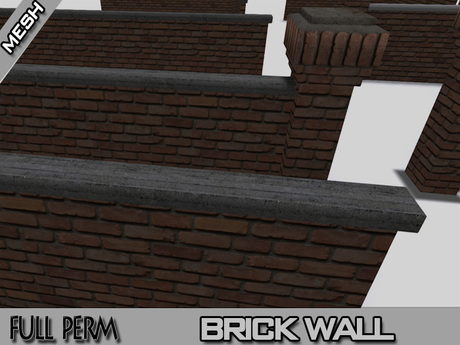 Second Life Marketplace - Brick Wall - full perm