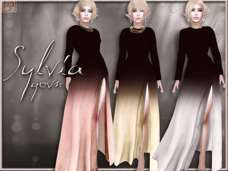 Second Life Marketplace - !gO! Sylvia gown Ocean