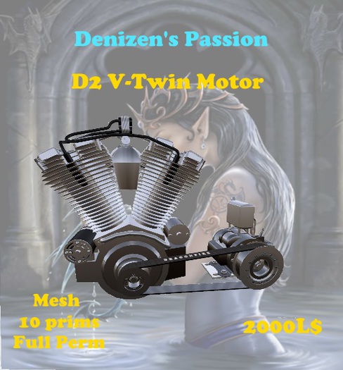 Second Life Marketplace - D2 V-Twin Motor