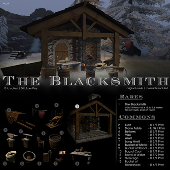 Second Life Marketplace - 22769 ~ [bauwerk] Bucket Of Horseshoes COMMON