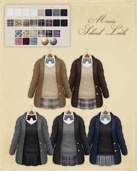 Second Life Marketplace - ::C'est la vie !:: Mavis School Look (gray ...