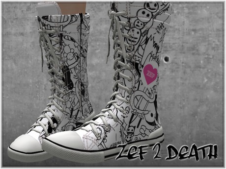 Second Life Marketplace - Z2D HI-Tops Graffiti MESH