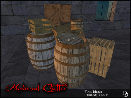 Second Life Marketplace - Medieval Clutter - NO TRANSFER VERSION