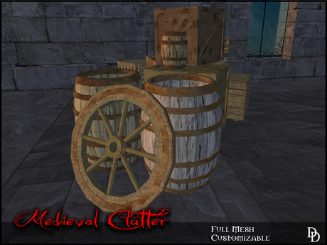 Second Life Marketplace - Medieval Clutter - FULL PERM VERSION