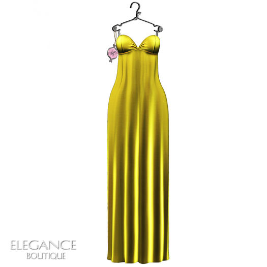 Second Life Marketplace - Elegance Boutique - Dress "Esther" -Lemon