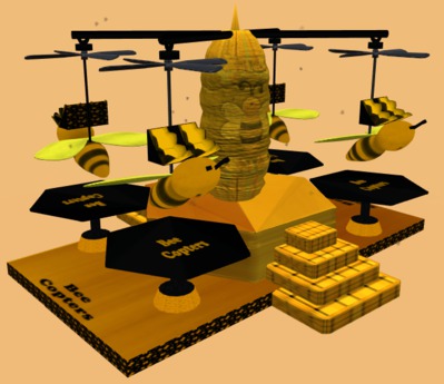 Second Life Marketplace - (CC) Amusement Park: Bee Copters -Flying ...