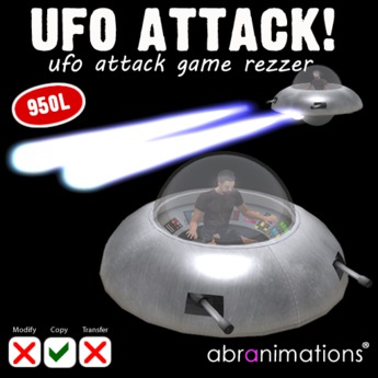 Second Life Marketplace - UFO Attack Game Rezzer