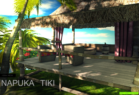 Second Life Marketplace - inVerse® MESH - NAPUKA - Furnished tiki with ...