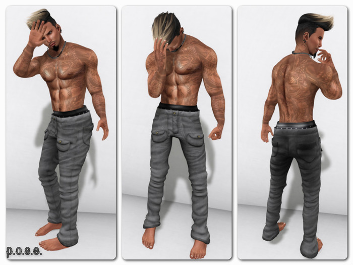 Second Life Marketplace P O S E Thinking Male