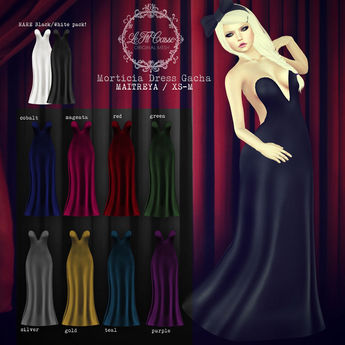 Second Life Marketplace - {le fil casse} Morticia Dress - Exclusive ...