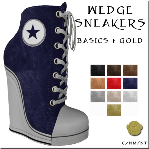 Second Life Marketplace Bm Wedge Sneakers Basics