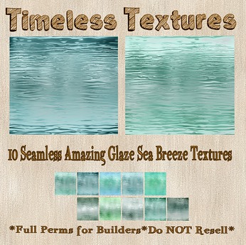 Second Life Marketplace - 10 Seamless Amazing Glaze Sea Breeze Timeless ...