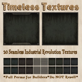 Second Life Marketplace - 20 Seamless Industrial Revolution Timeless Textures