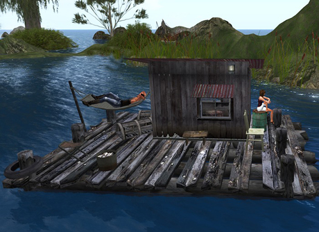 Second Life Marketplace - [TUFF] Raft with Cabin