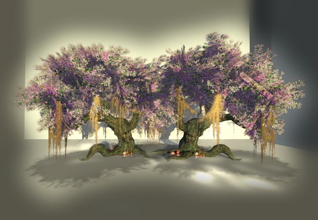 Second Life Marketplace - Curious Tree w/HUD ~ Story Time Fantasy Tree