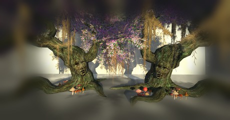 Second Life Marketplace - Curious Tree w/HUD ~ Story Time Fantasy Tree