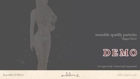Second Life Marketplace - [addme.] Item#001 (sparkly particles) // DEMO