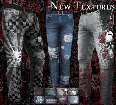 Second Life Marketplace - [Syn] Jensen Pants (Texture HUD, Fitted mesh ...