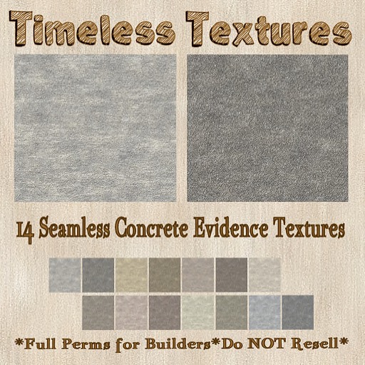 Second Life Marketplace - 14 Seamless Concrete Evidence Timeless Textures